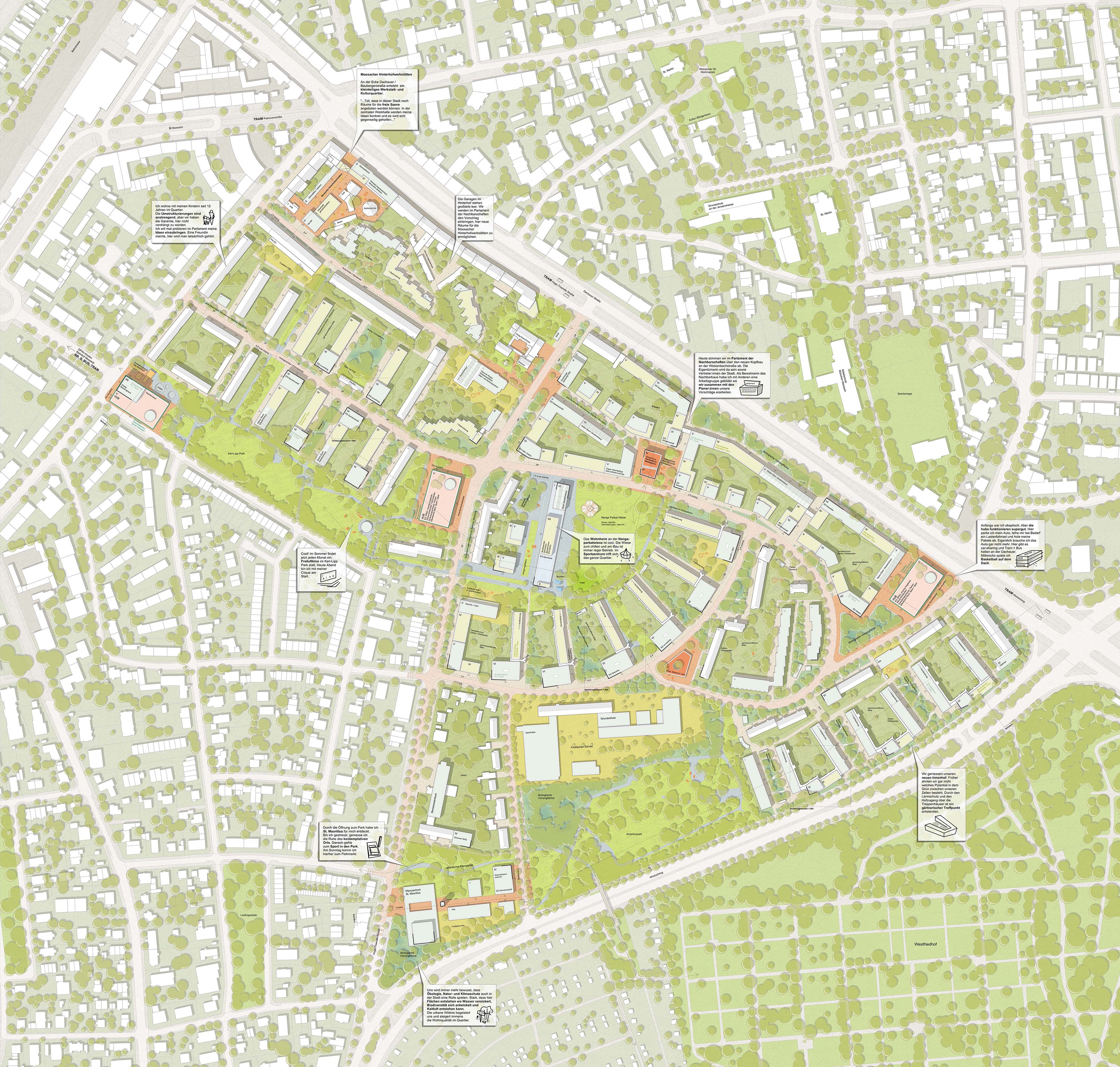 Nuwela — Wohnsiedlungen Moosach, München